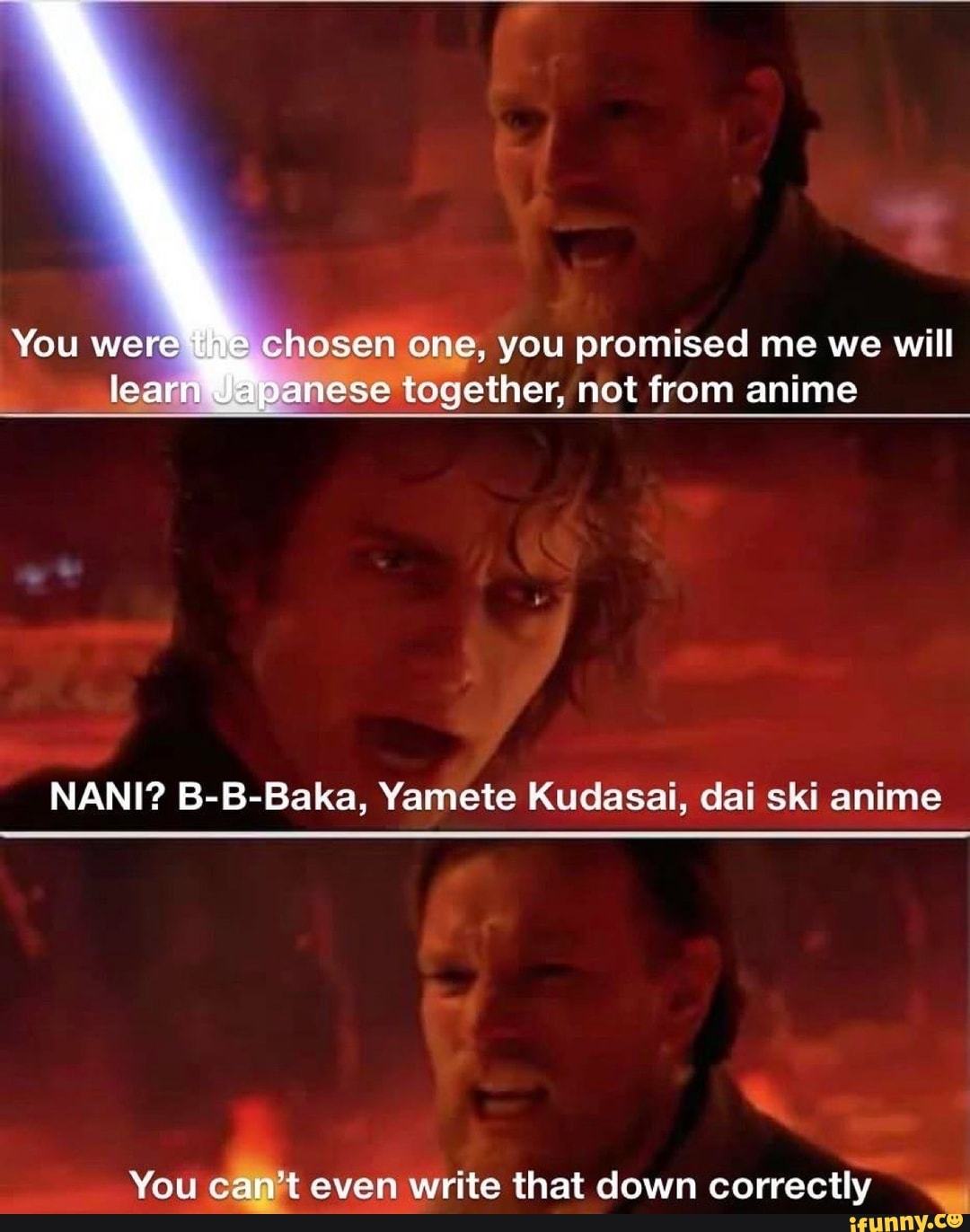 NANI? B-B-Baka, Yamete Kudasai, dai ski anime You eat even write that ...