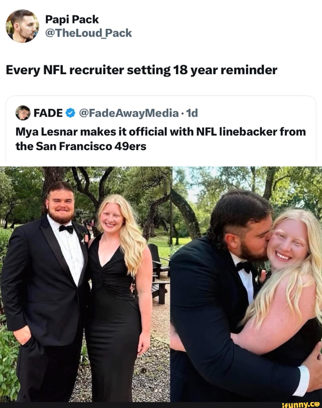 Papi Pack \ yy @TheLoud Pack Every NFL recruiter setting 18 year ...