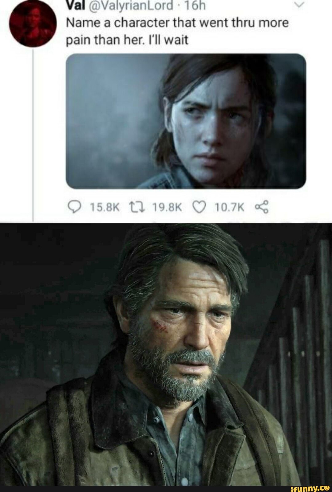 Va (aVa Name a character that went thru more pain than her. I'll wait ...