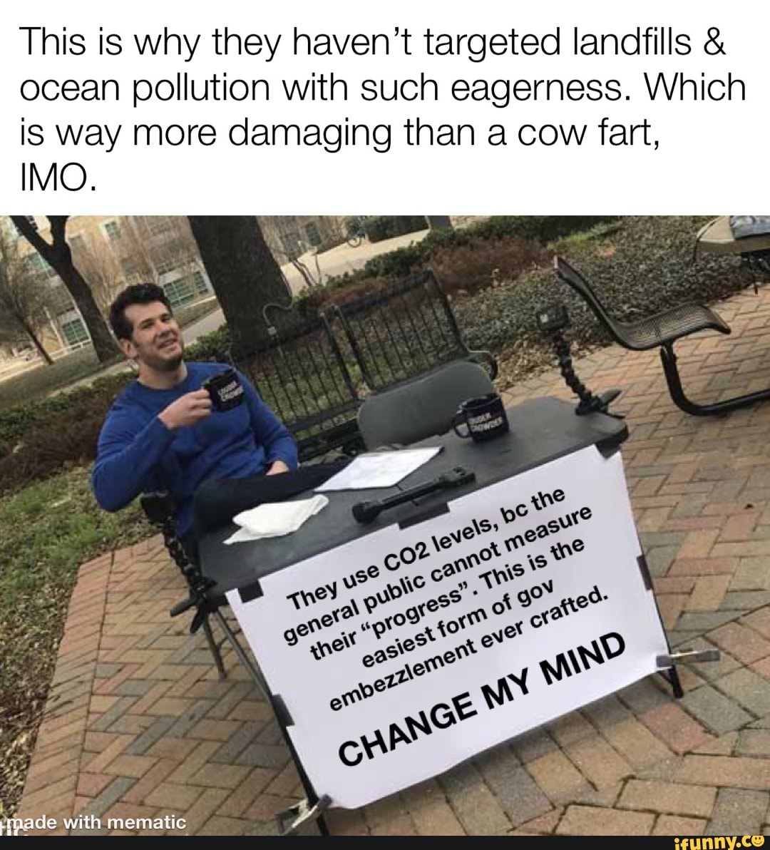 This is why they haven't targeted landfills & ocean pollution with such ...