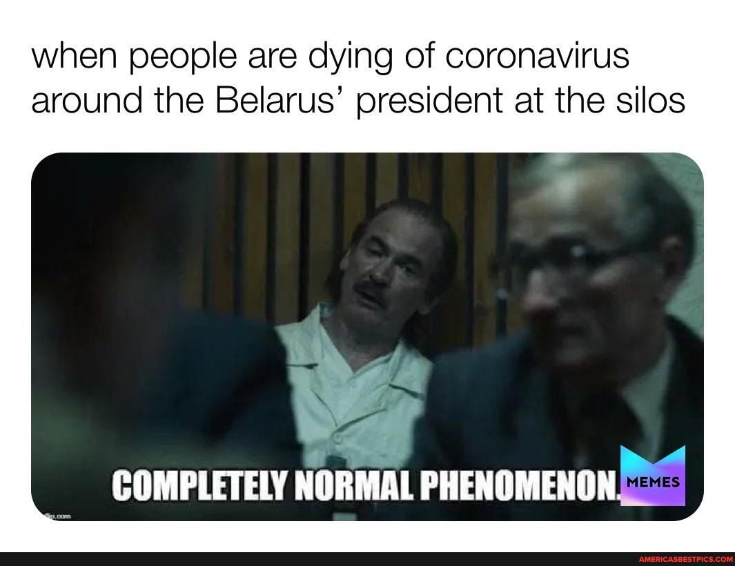 When people are dying of coronavirus around the Belarus' president at ...