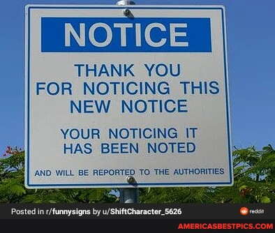 NOTICE THANK YOU FOR NOTICING THIS NEW NOTICE YOUR NOTICING IT HAS BEEN ...