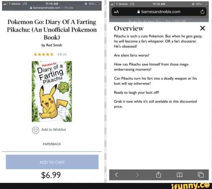 Pokemon Go: Diary Of A Farting Pikachu: (An Unofficial Pokemon Overview ...