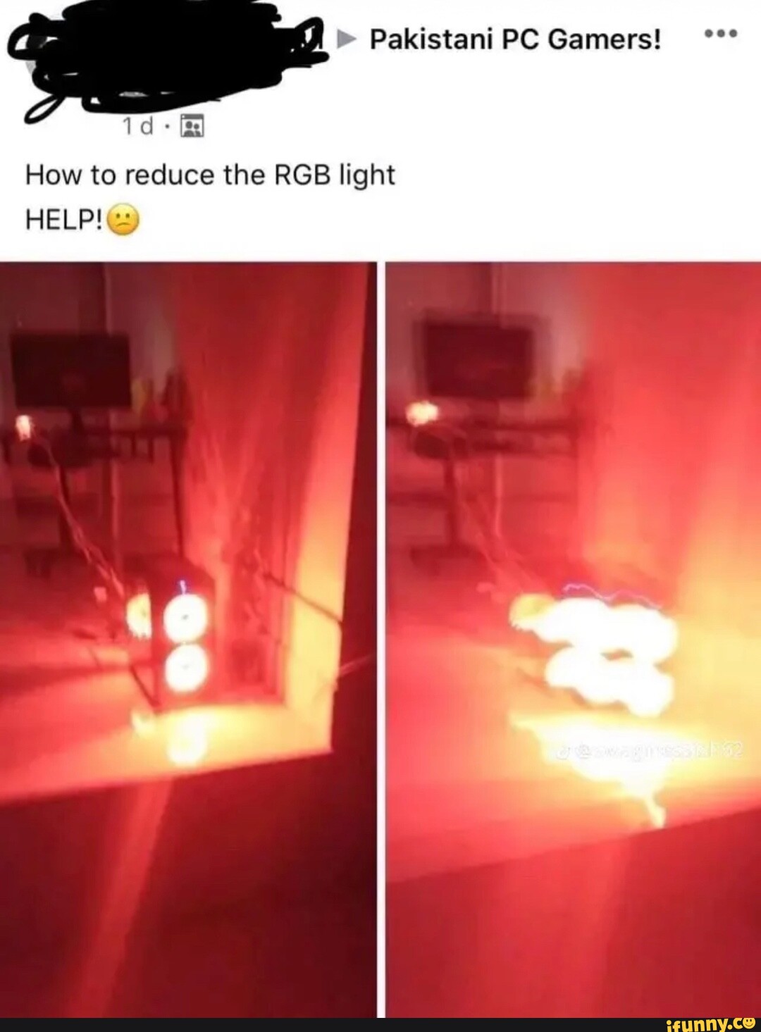 Pakistani PC Gamers! id-& How to reduce the RGB light HELP! - iFunny