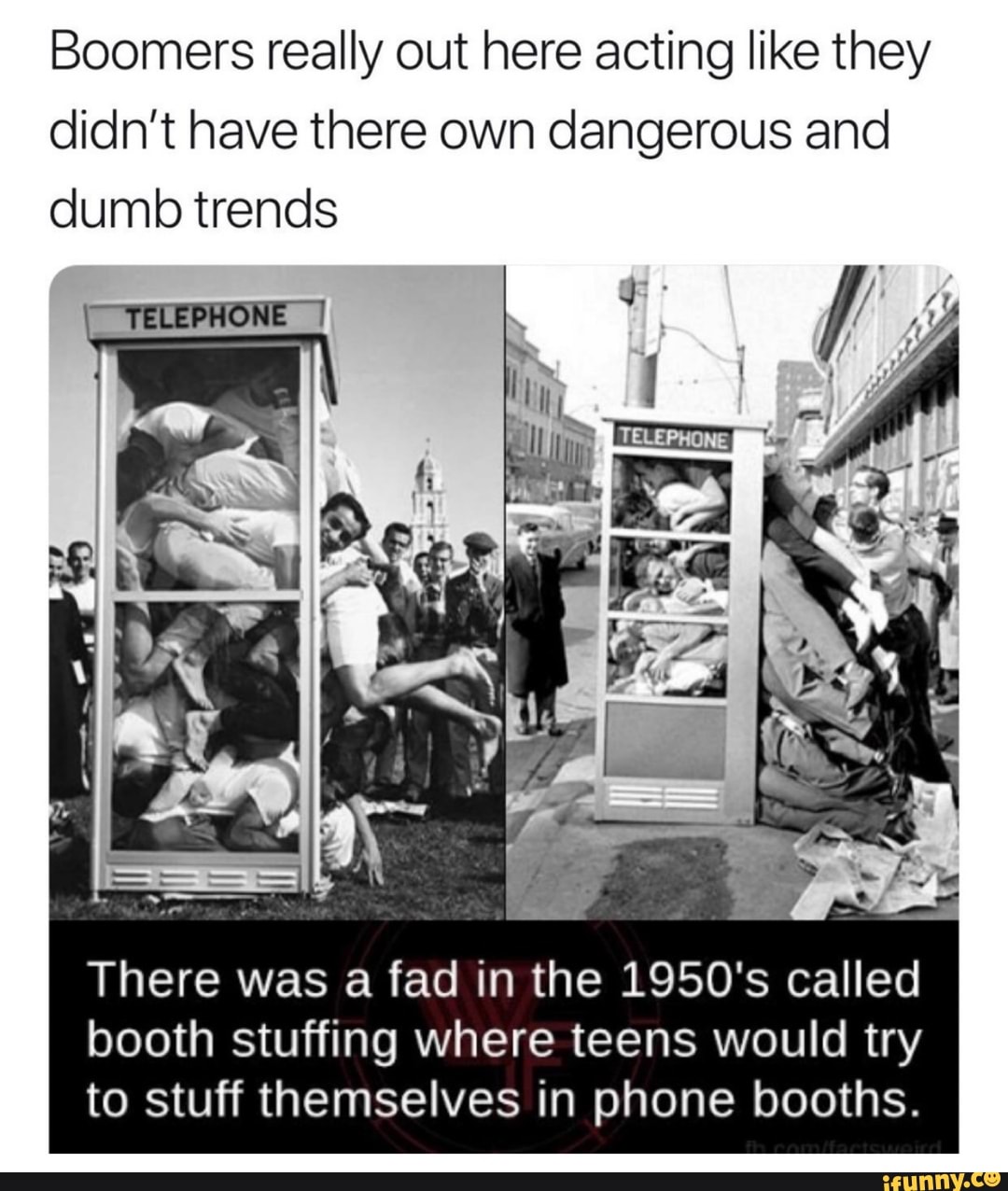 Boomers really out here acting like they didn’t have there own ...