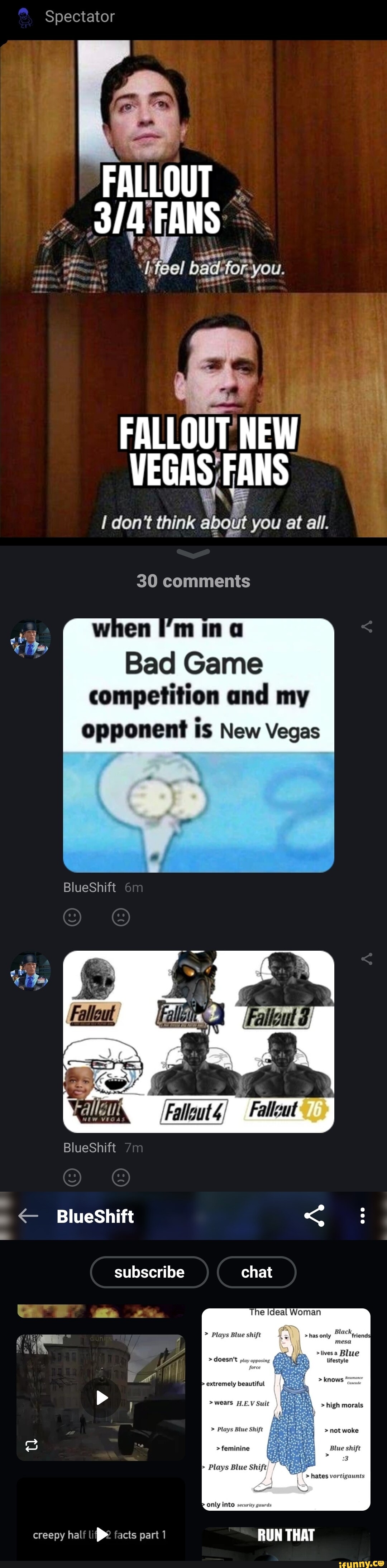 Spectator FALLOUT . bad: you. NEW! you at all. 30 comments when I'm in ...