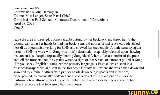 Governor Tim Wale Commissioner John Harrington Colonel Matt Langer ...