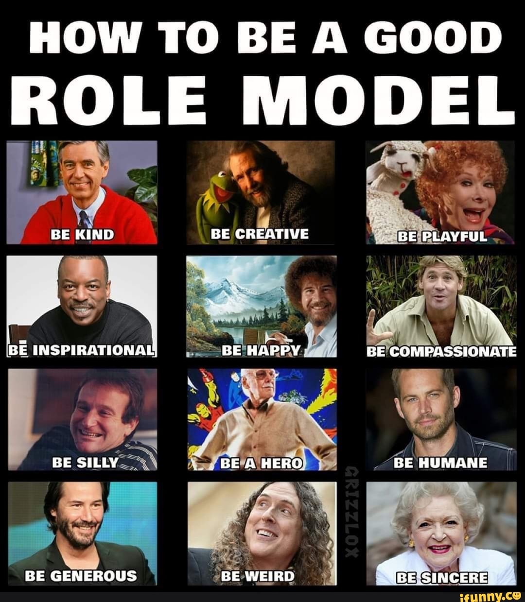 HOW TO BE A GOOD ROLE MODEL - iFunny