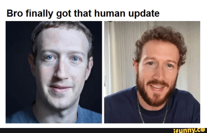 Bro finally got that human update "OR - iFunny