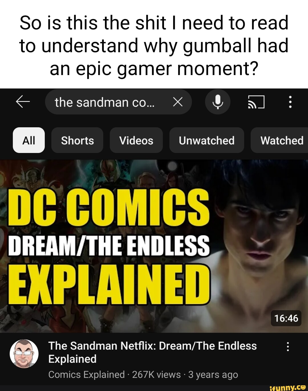 Sandman memes. Best Collection of funny Sandman pictures on iFunny