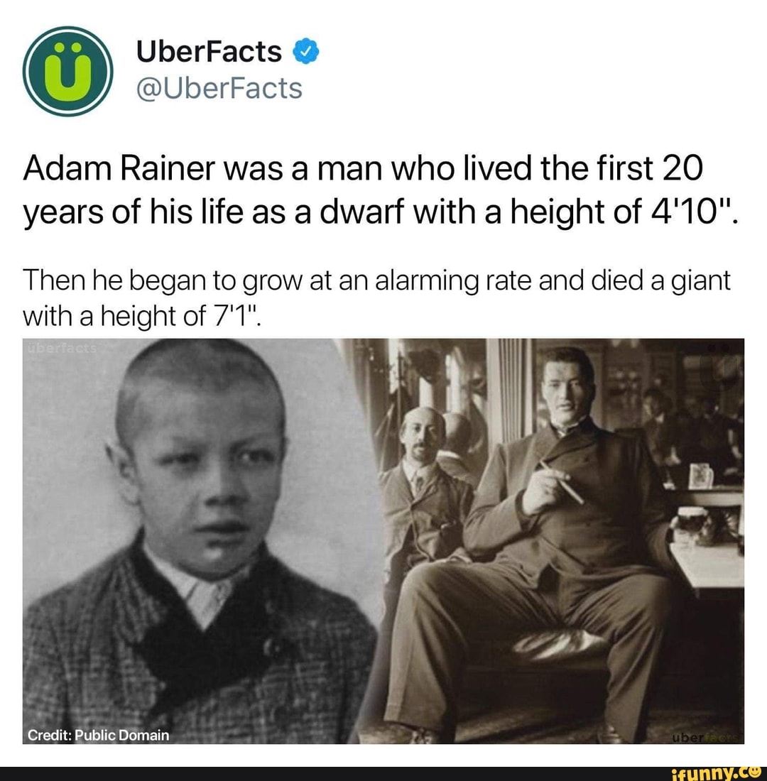 Adam Rainer was a man Who lived the first 20 years of his life as a ...