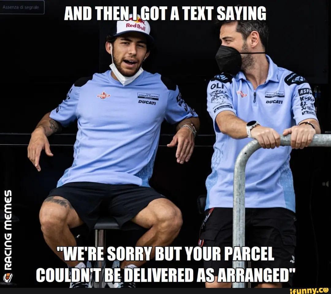 RACING MEMES Memes Memes MEMES MEMES AND THEN GOT A TEXT SAYING "WE'RE ...