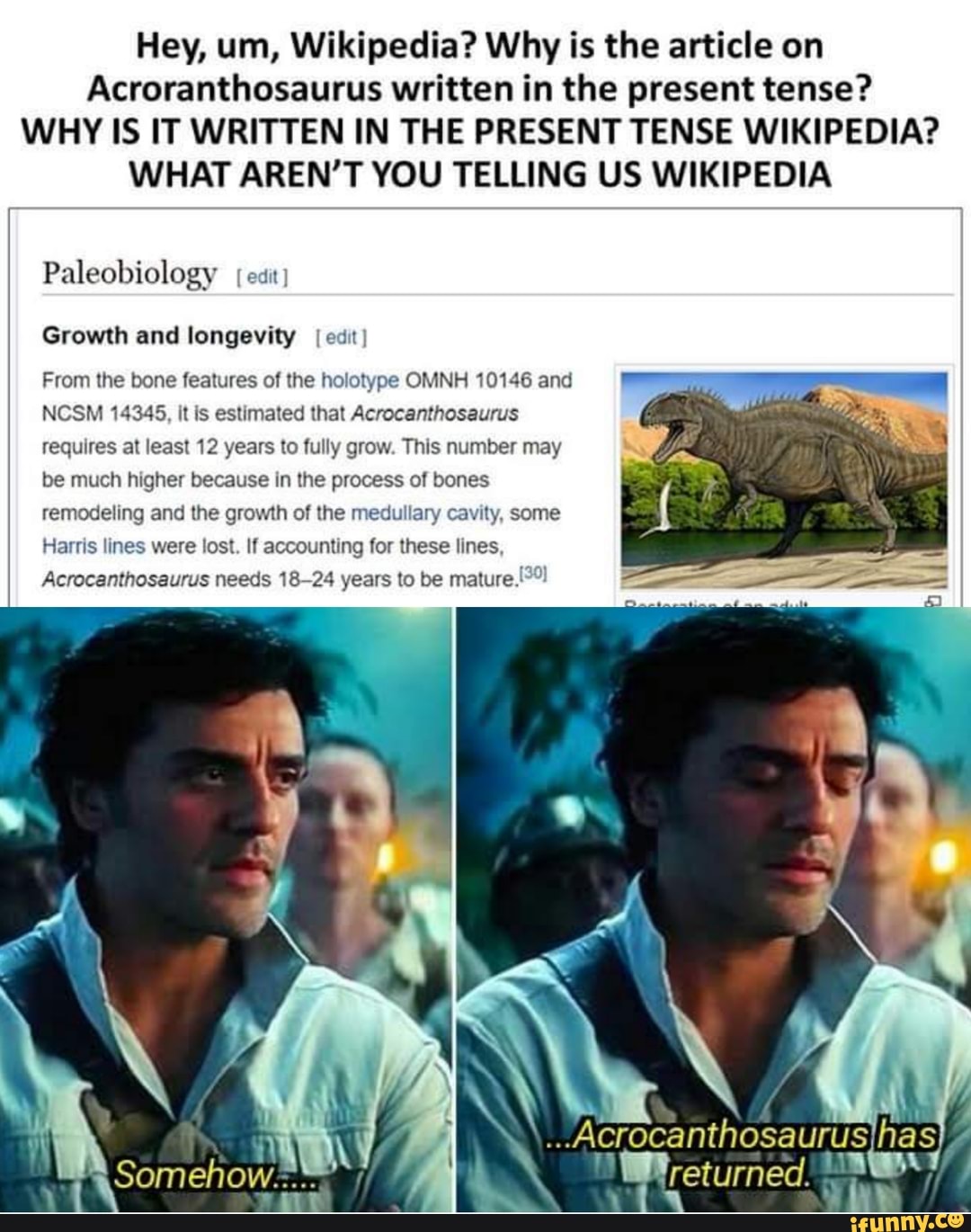 Acrocanthosaurus memes. Best Collection of funny Acrocanthosaurus ...