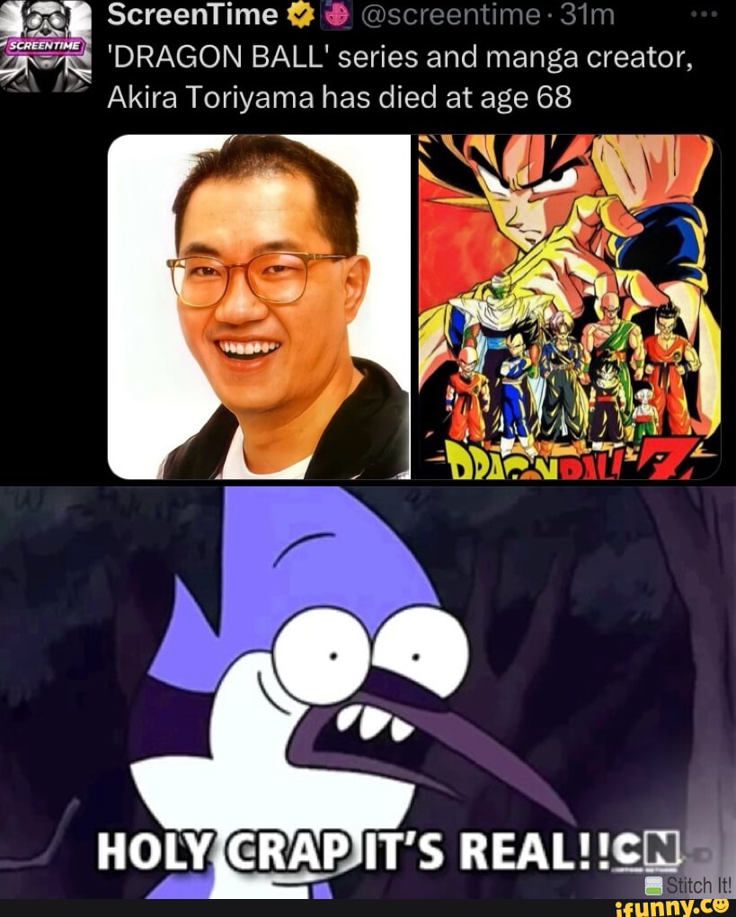 ScreenTime @ # @screentime 'DRAGON BALL' series and manga creator ...