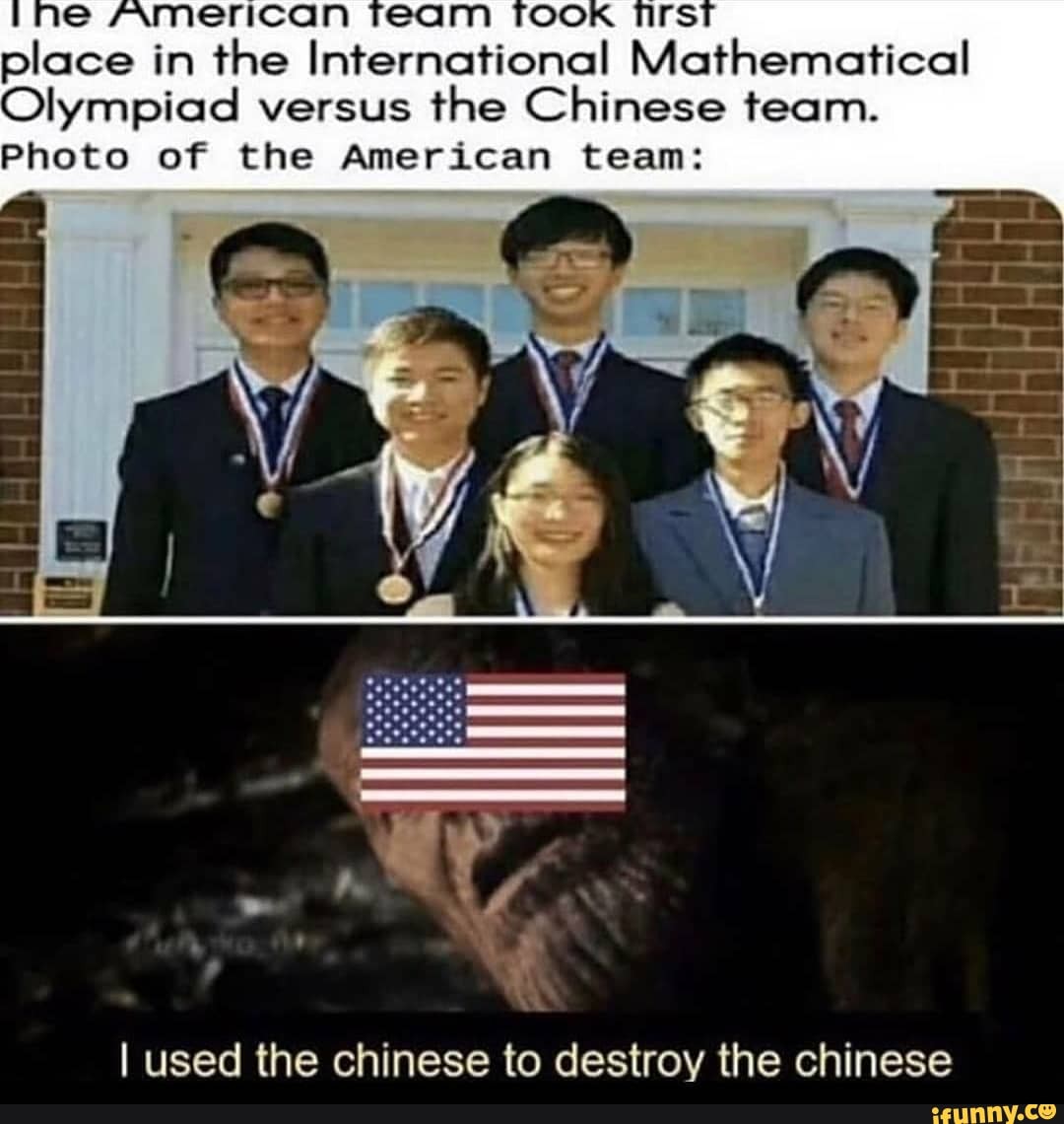 Place in the International Mathematical Olympiad versus the Chinese ...