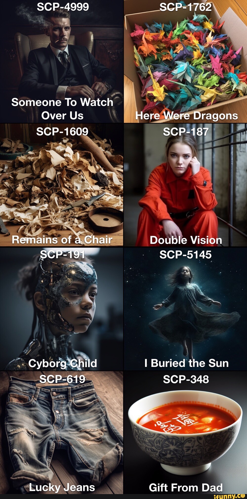 SCP-4999 Someone To Watch Over Us SCP-1609 Remains of a Chair SCP-191 ...