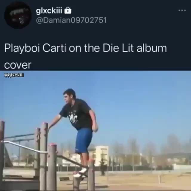 @Damian09702751 Playboi Carti on the Die Lit album cover - )