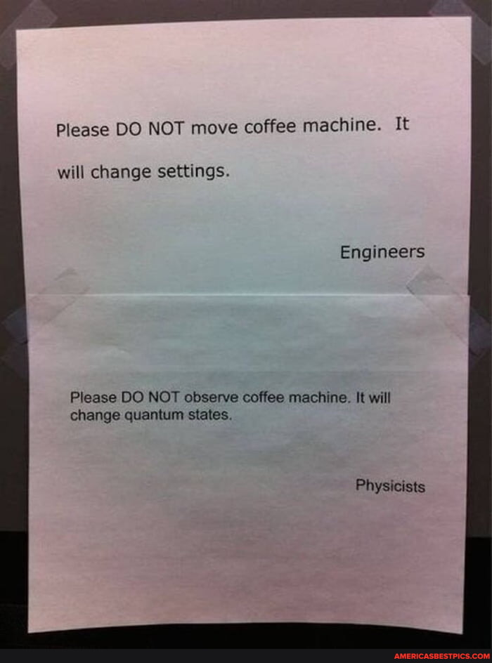 Please DO NOT move coffee machine. It will change settings. Engineers ...
