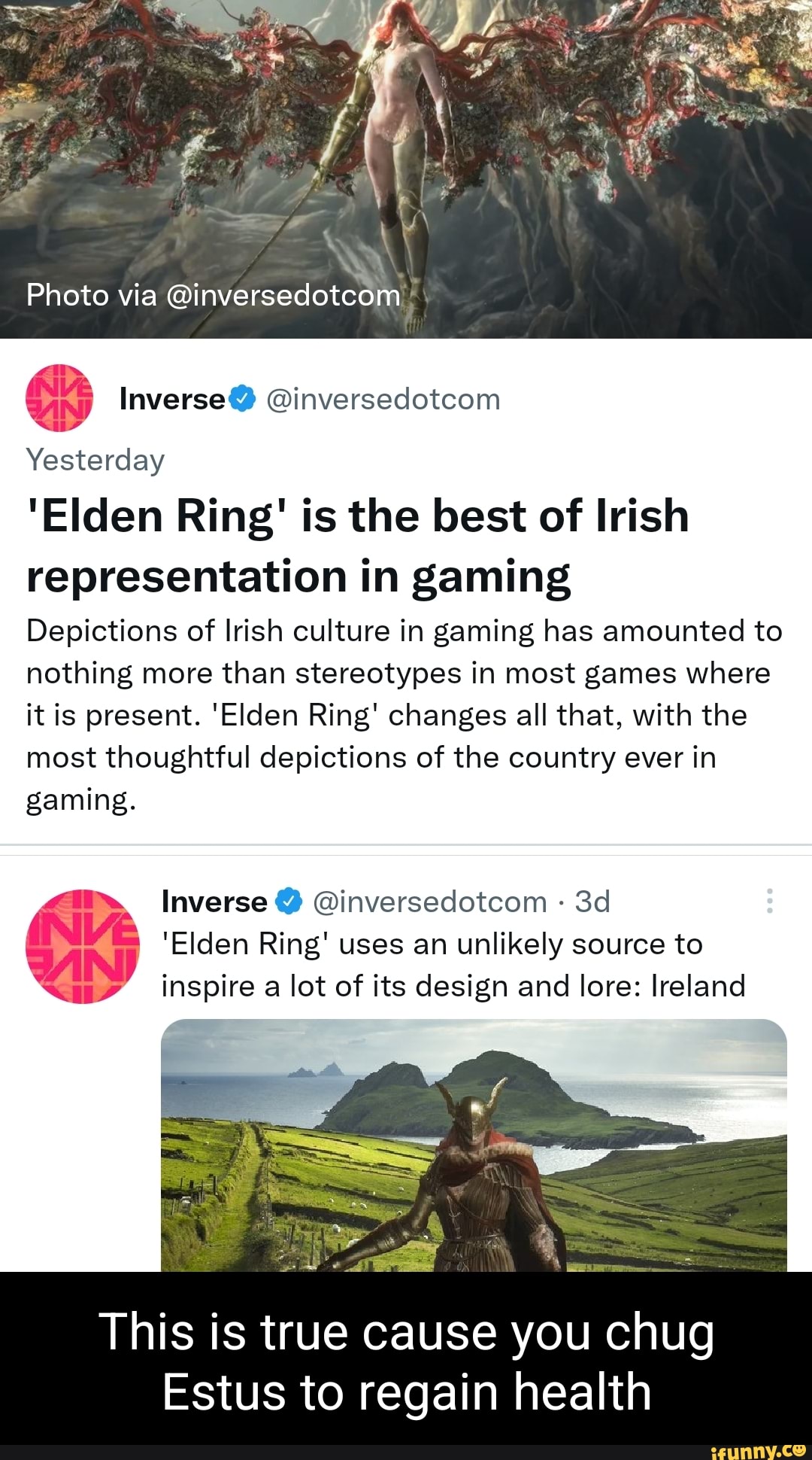 Photo via @inversedotcam Inverse@ @inversedotcom Yesterday "Ellen Ring ...