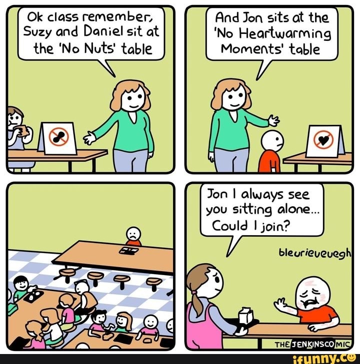 Ok class remember, And Jon sits at the Suzy and Daniel sit at 'No ...