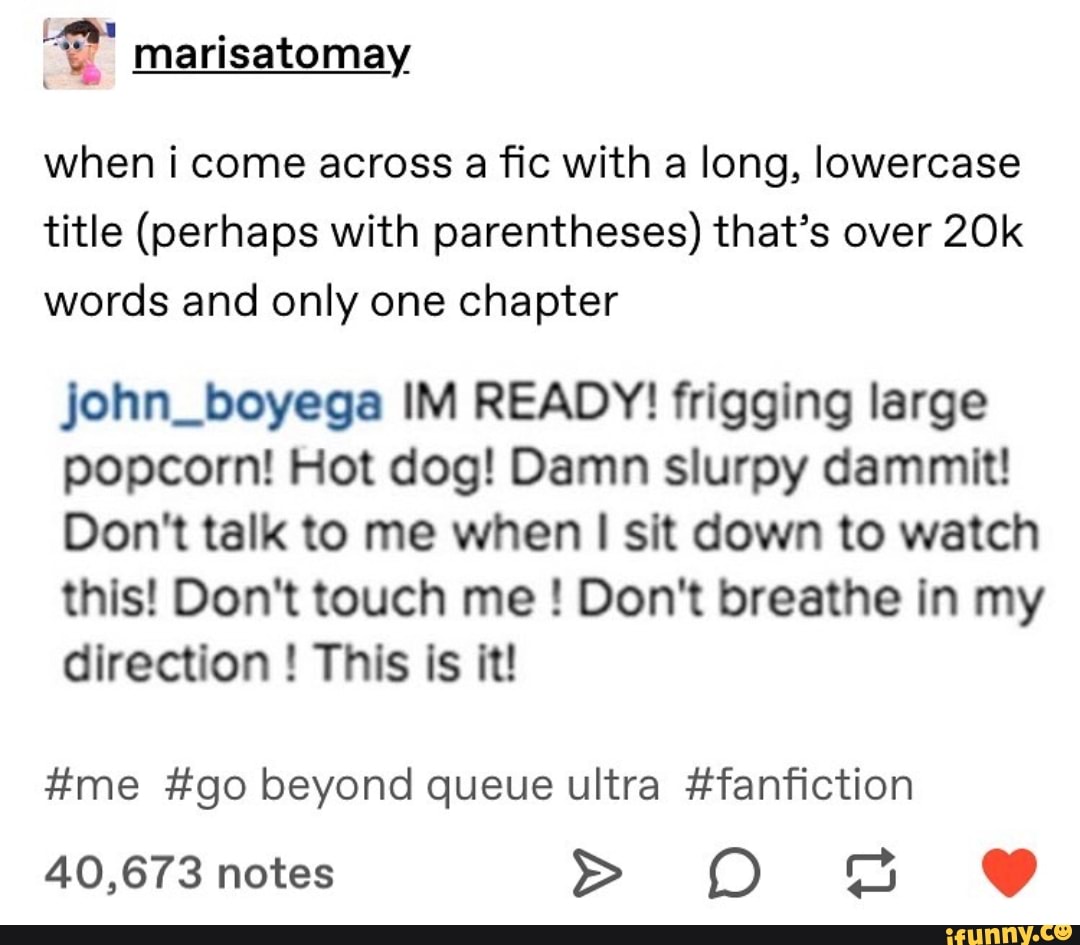 Lª When I Come Across A Fic With A Long Lowercase Title Perhaps With