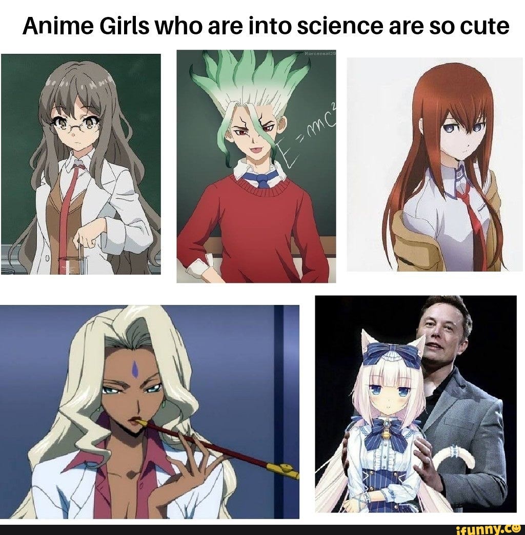 Anime Girls who are into science are so cute - iFunny