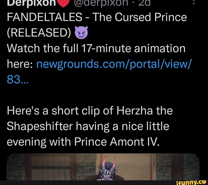 FANDELTALES - The Cursed Prince (RELEASED) Watch the full 17-minute ...