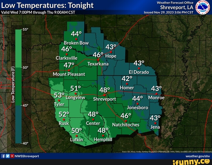 Low Temperatures: Tonight 'Weather Forecast Office Valid Wed through ...