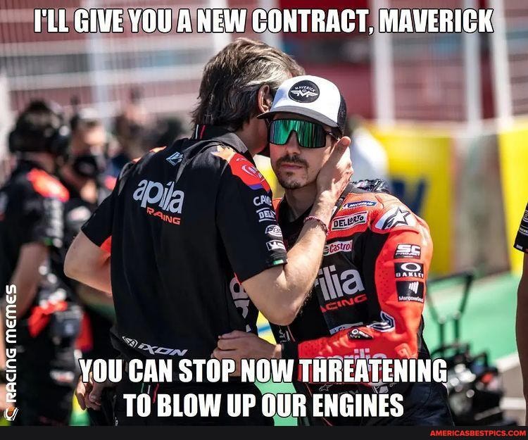 RACING MEMES MEMES I'LL GIVE YOU A NEW CONTRACT, MAVERICK YOU CAN STOP ...