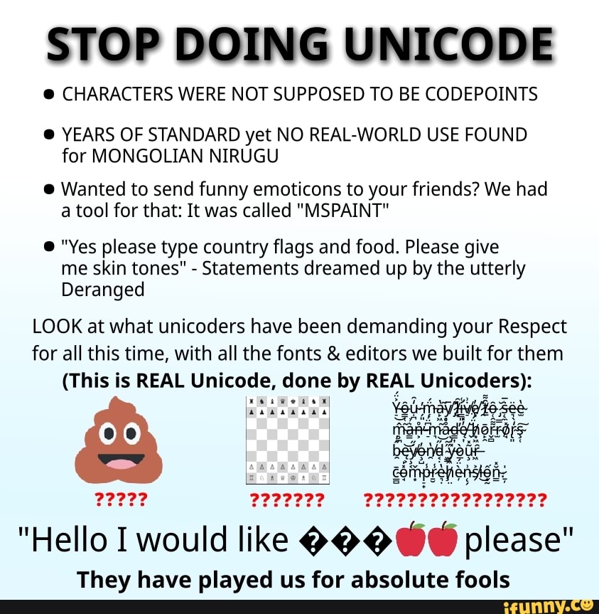 Unicode Characters Memes