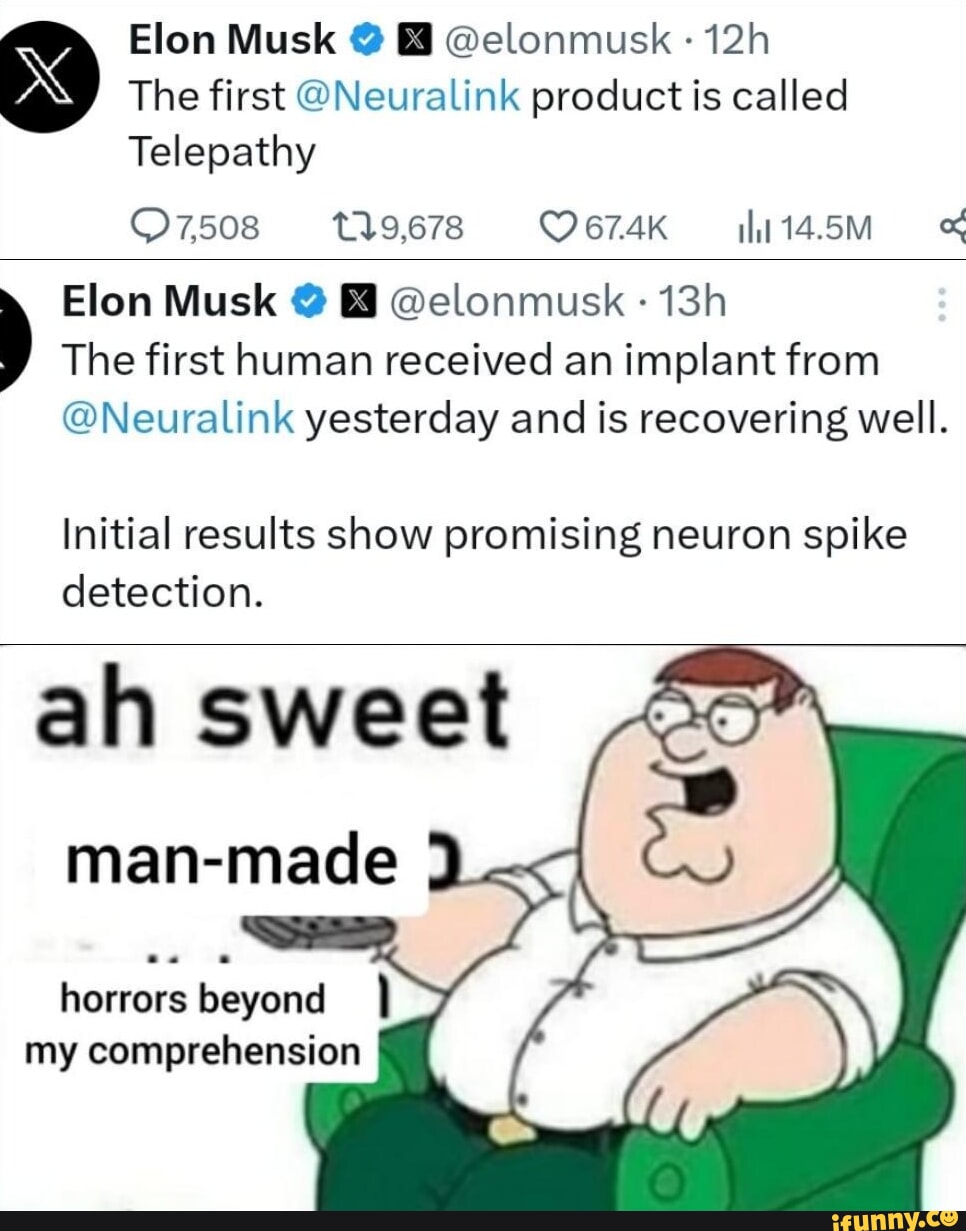 Elon Musk @ & @elonmusk The first @Neuralink product is called ...