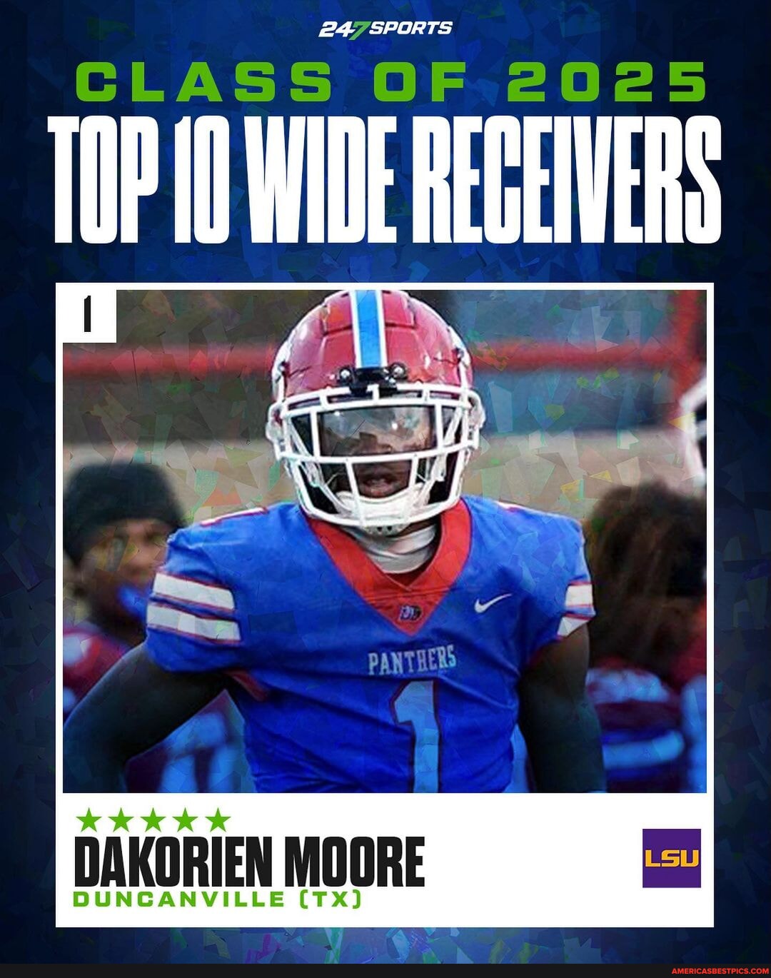 The Top 10 Wide Receivers in the Class of 2025 🏈 #cfb #collegefootball ...