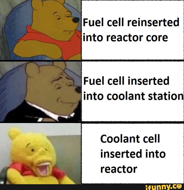 Fuel cell reinserted I into reactor core Fuel cell inserted into ...