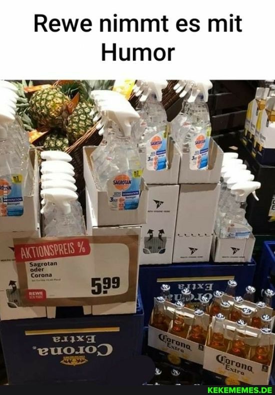 Rewe nimmt es mit Humor - Keke
