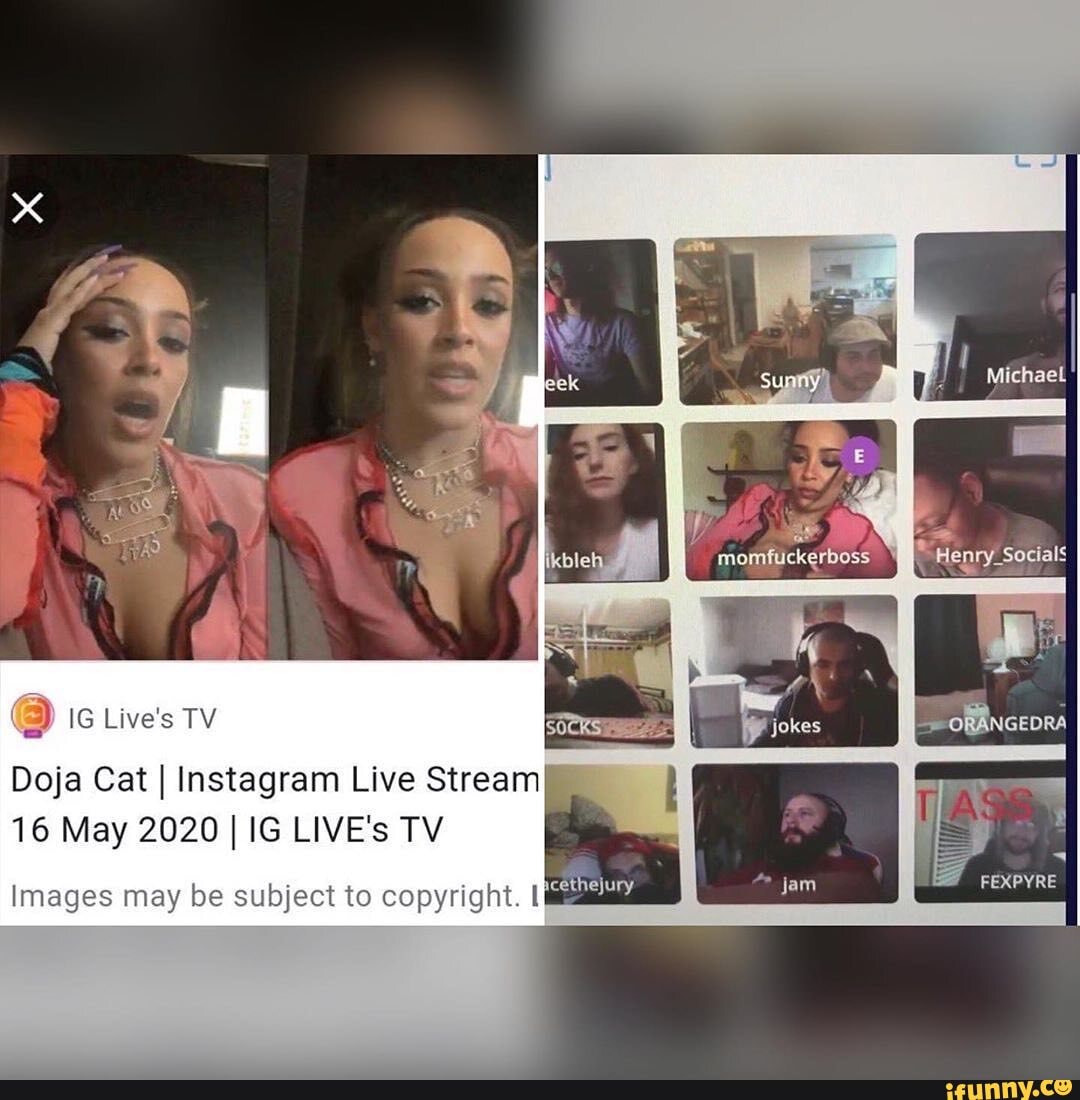 Doja Cat I Instagram Live Stream 16 May 2020 I IG LIVE's TV Images may ...