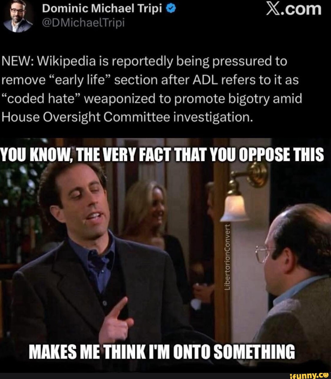 Dominic Michael Tripi @ X.com @DMichaeltTripi NEW: Wikipedia is ...