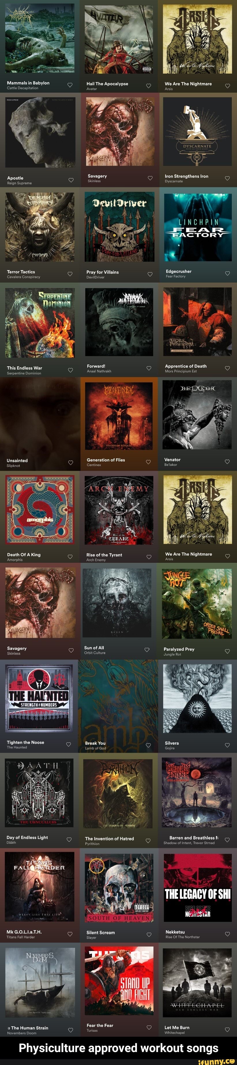 Mammals in Babylon Cattle Decapitation Avatar Apostle Reign Supreme ...