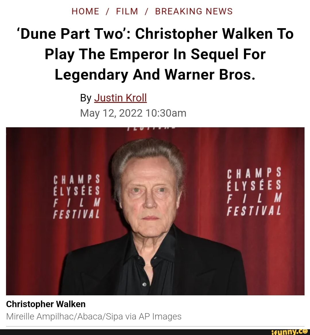 Christopher Walken Funny Meme