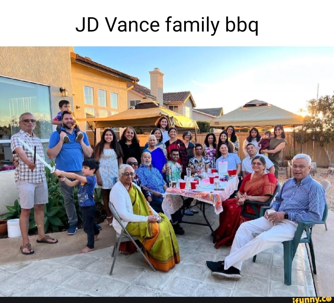 JD Vance family bbq - iFunny