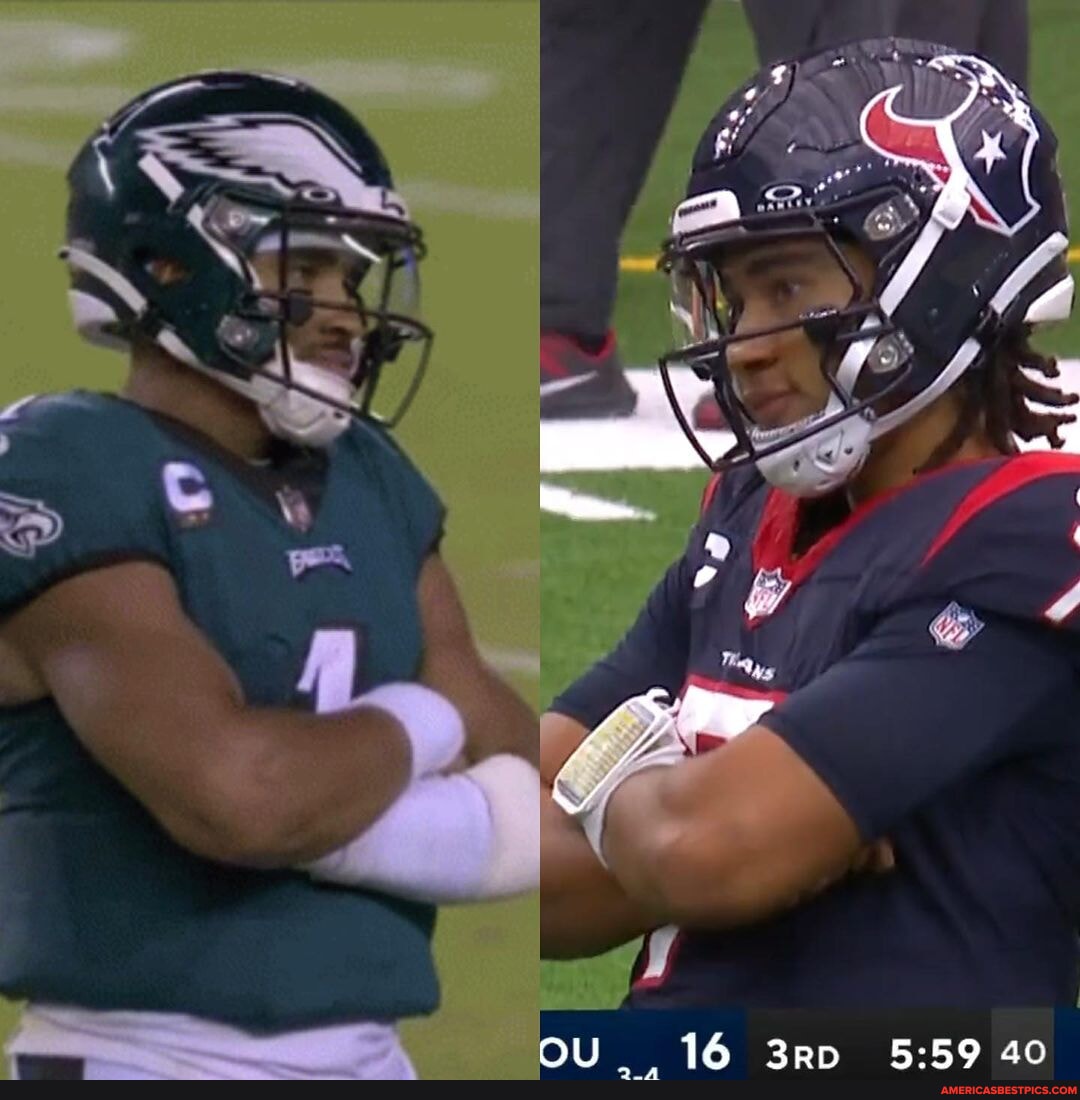 CJ Stroud hit the Jalen Hurts pose 🔥 - America’s best pics and videos