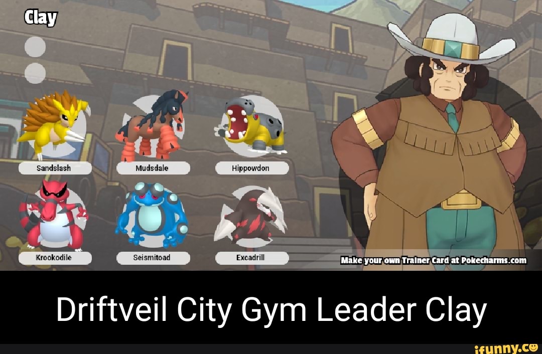 Clay Pokemon Gym Leader