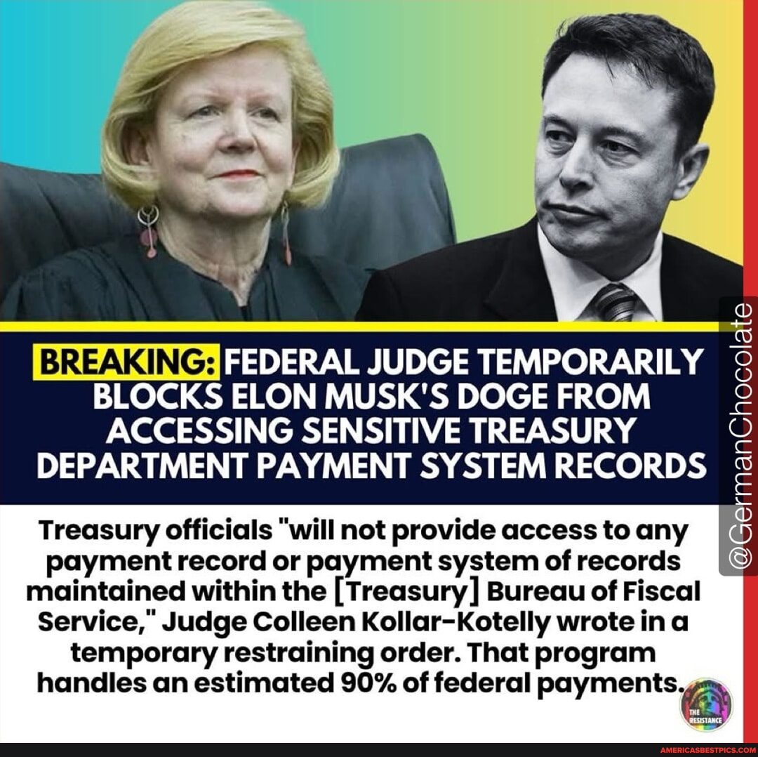 FEDERAL JUDGE TEMPORARILY BLOCKS ELON MUSK'S DOGE FROM ACCESSING ...