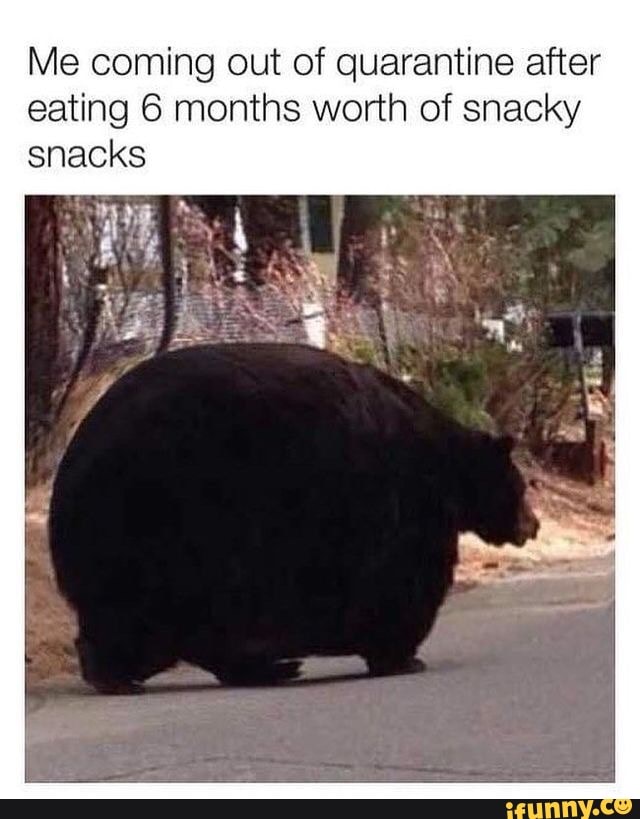 Me coming out of quarantine after eating 6 months worth of snacky ...