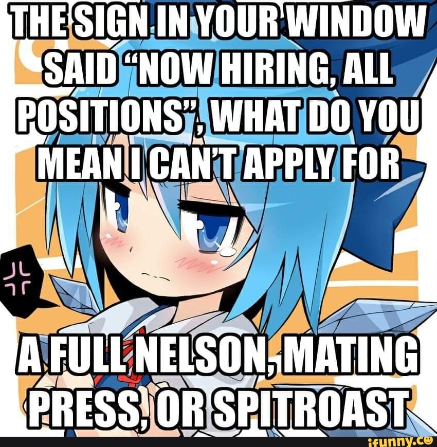 THE'SIGN IN YOUR WINDOW POSITIONS", WHAT DO YOU MEAN CAN'T APPLY FOR A ...