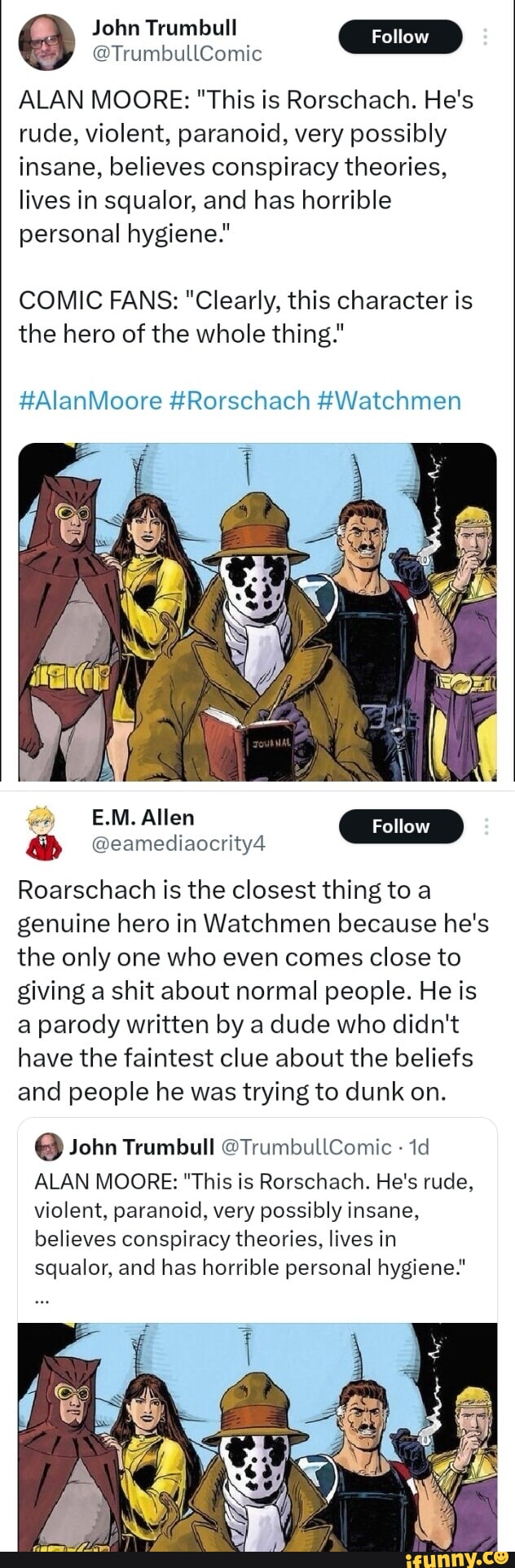 Rorschach memes. Best Collection of funny Rorschach pictures on iFunny