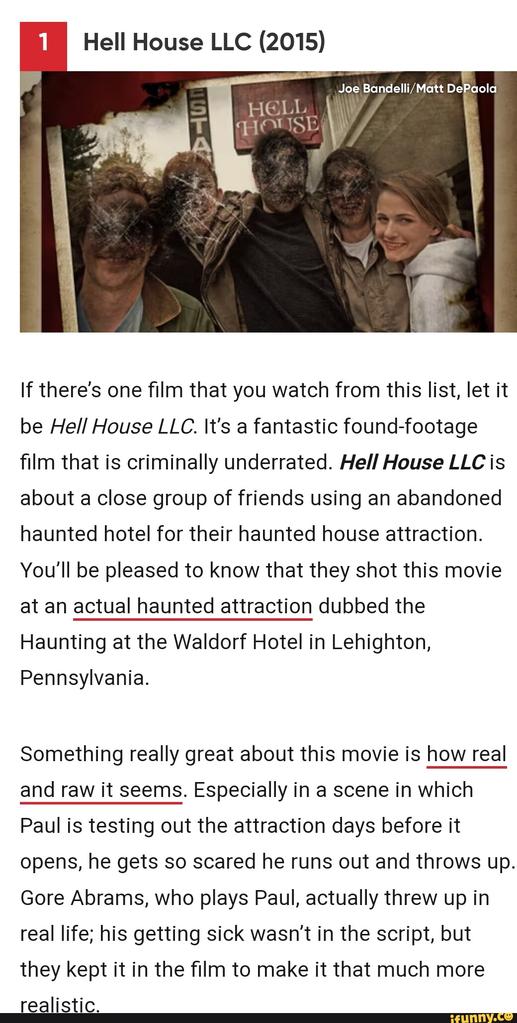 Hell House LLC (2015) Joe Bandelli;, Matt DePaola If there's one film ...