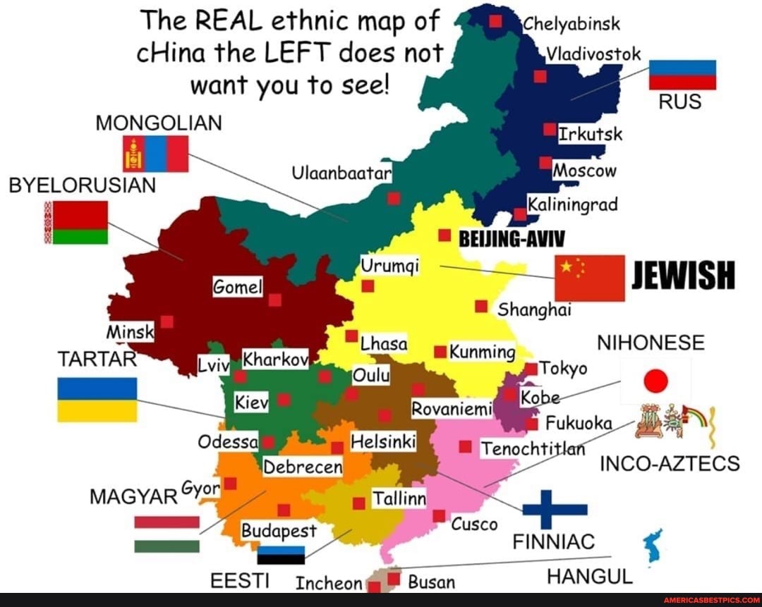 Ethnic Map Of China