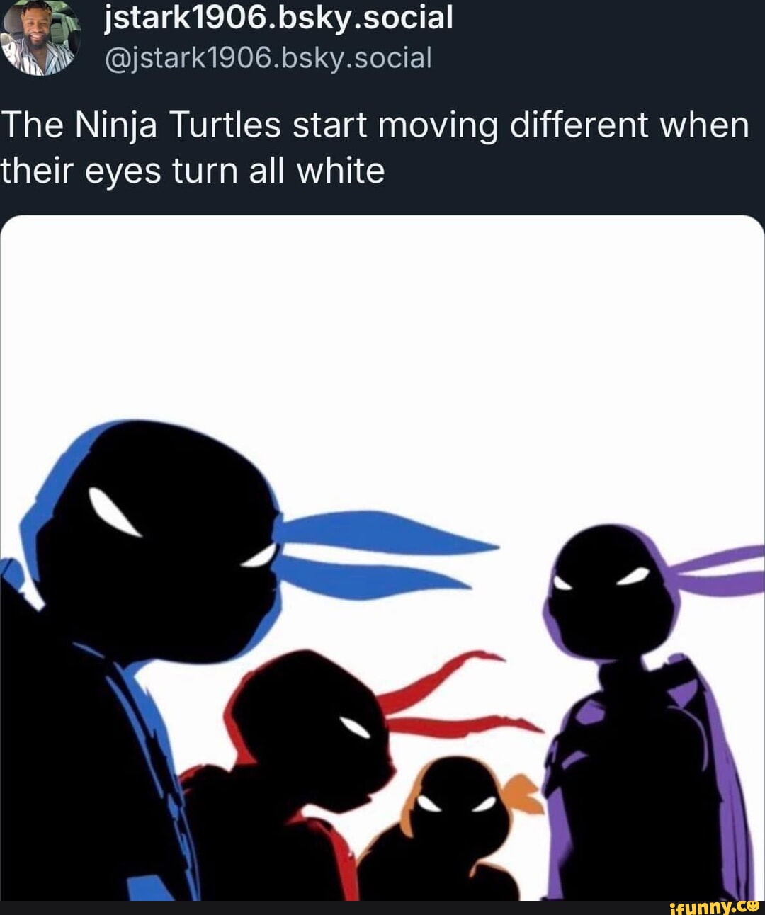 Jstark1906.losky.social @jstark1906.bsky.social The Ninja Turtles start ...