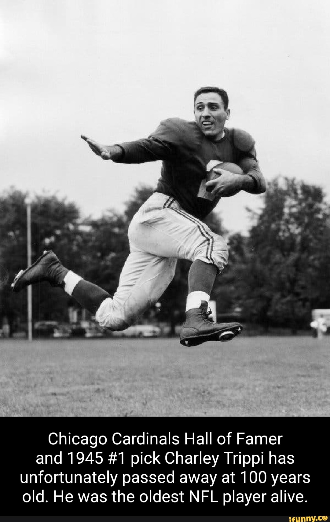 Chicago Cardinals Hall of Famer and 1945 #1 pick Charley Trippi has ...