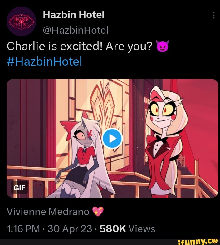 Hazbin Hotel @HazbinHotel Charlie is excited! Are you? & #HazbinHotel ...